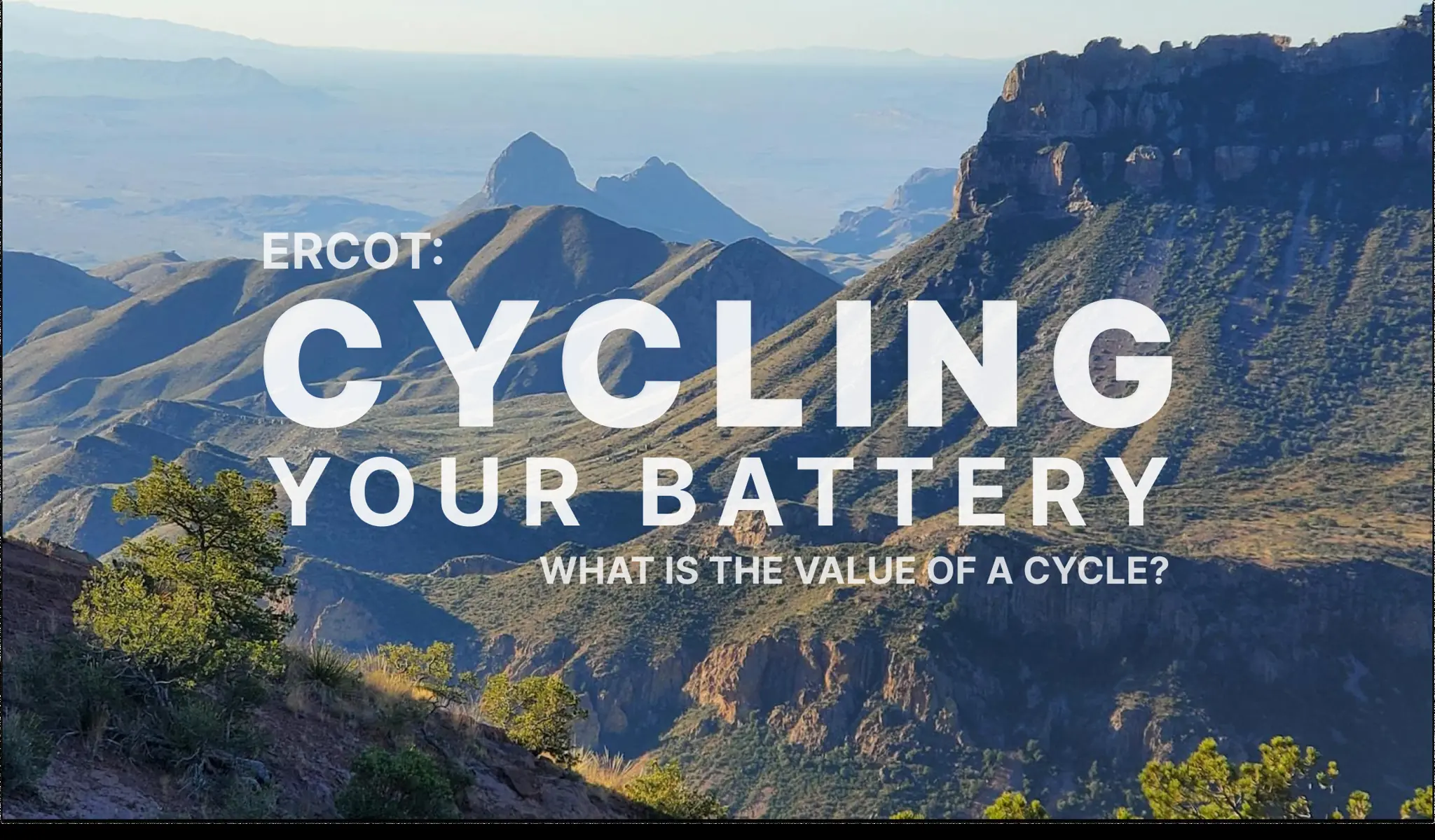 ERCOT: What is the value of a cycle for battery energy storage systems ...