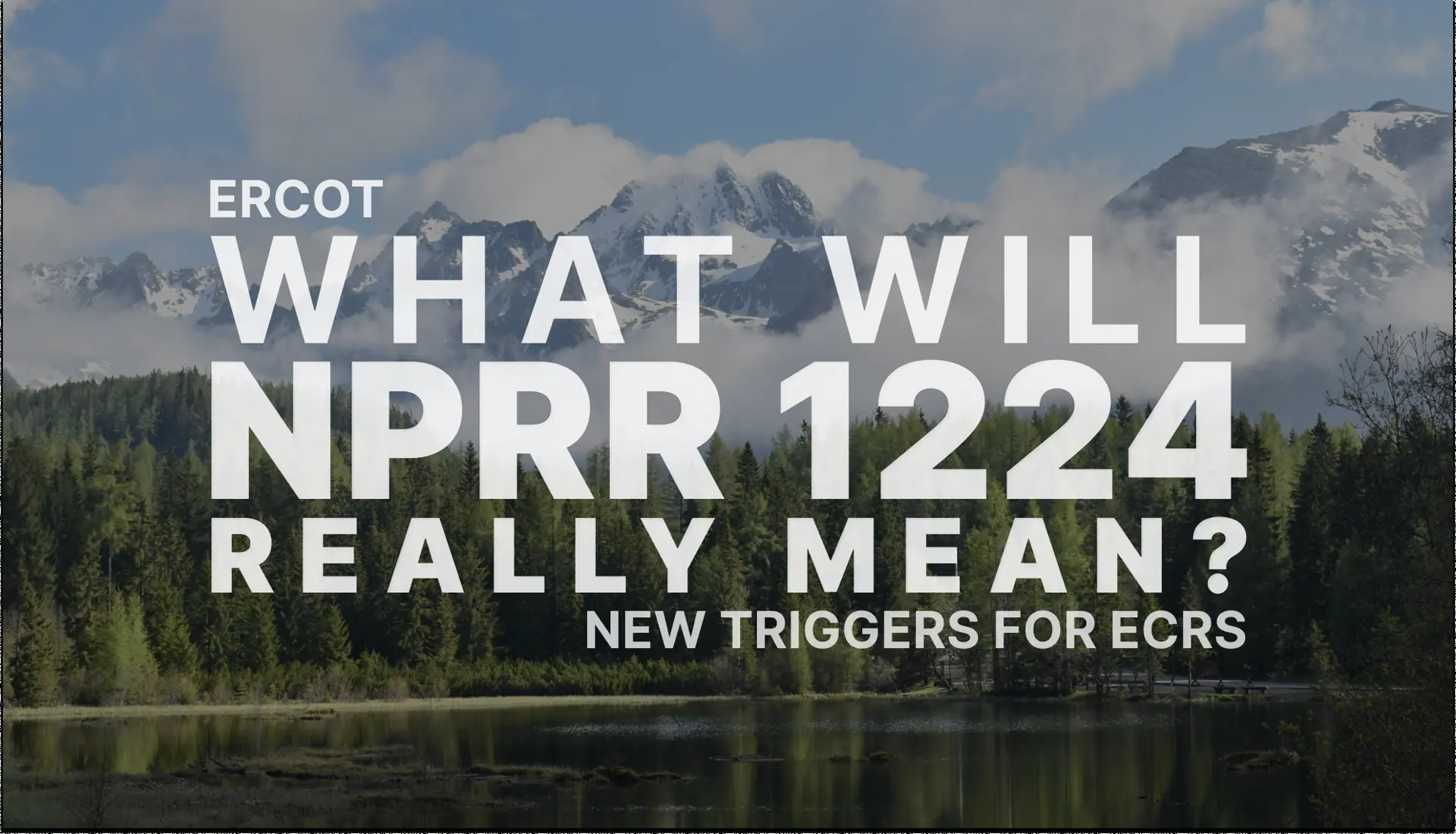 New ECRS triggers: What will NPRR 1224 mean for batteries in ERCOT? - Research | Modo Energy