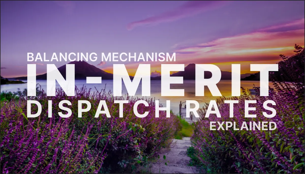 Balancing Mechanism: How to calculate in-merit dispatch rates for BESS ...