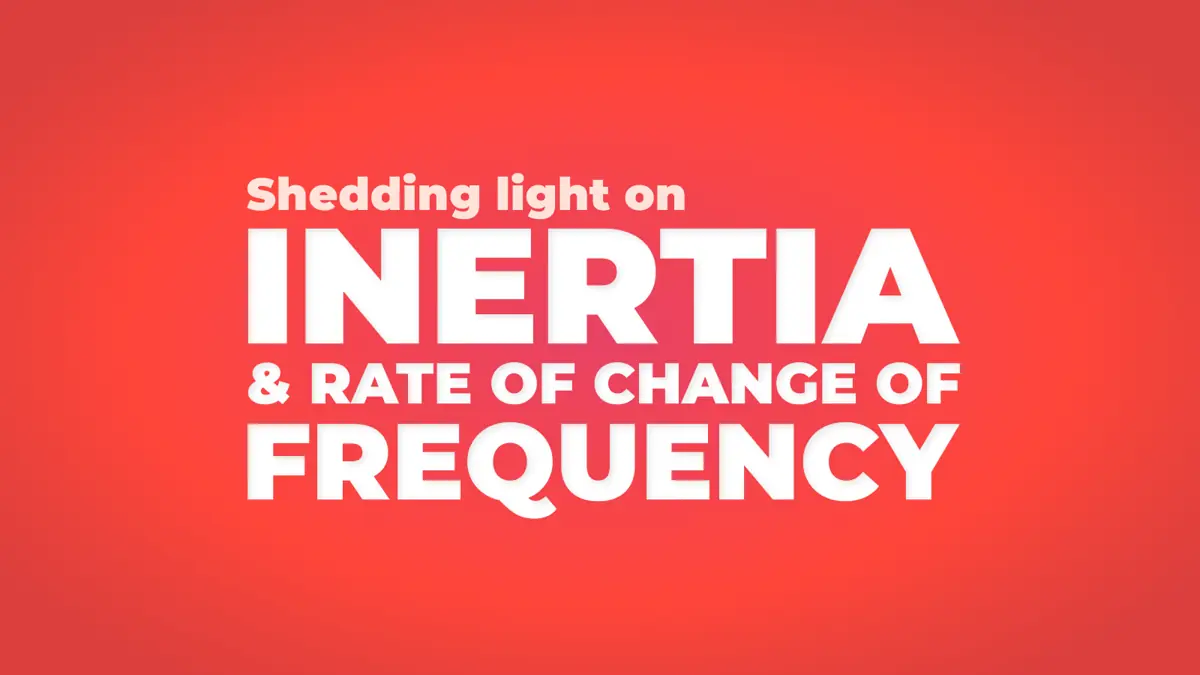 Inertia (and rate of change of frequency): an introduction - Research ...